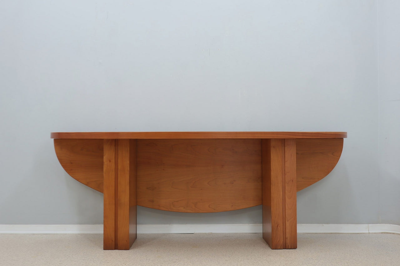 Vintage elliptical design folding console 1980s – ILRESTAURATO.COM